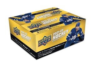 2021-22 nhl upper deck extended series hockey factory sealed retail box 24 packs, massive 192 cards possible young guns. rookie cards include jeremy swayman, trevor zegras, tanner jeannot, jamie drysdale, cole caufield, spencer knight and many others chas