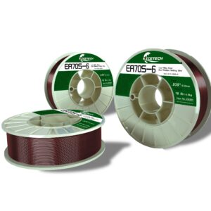 NICETECH, MIG Solid Welding Wire, Carbon Steel, ER70S-6 .035-Diameter, 10 Pounds Spool, Package of 1