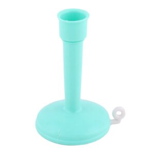 Qtqgoitem Rubber Handle Kitchen Bathroom Water Saving Faucet Nozzle Filter Sprayer Cyan White (Model: 4b1 819 1a9 213 1a5)