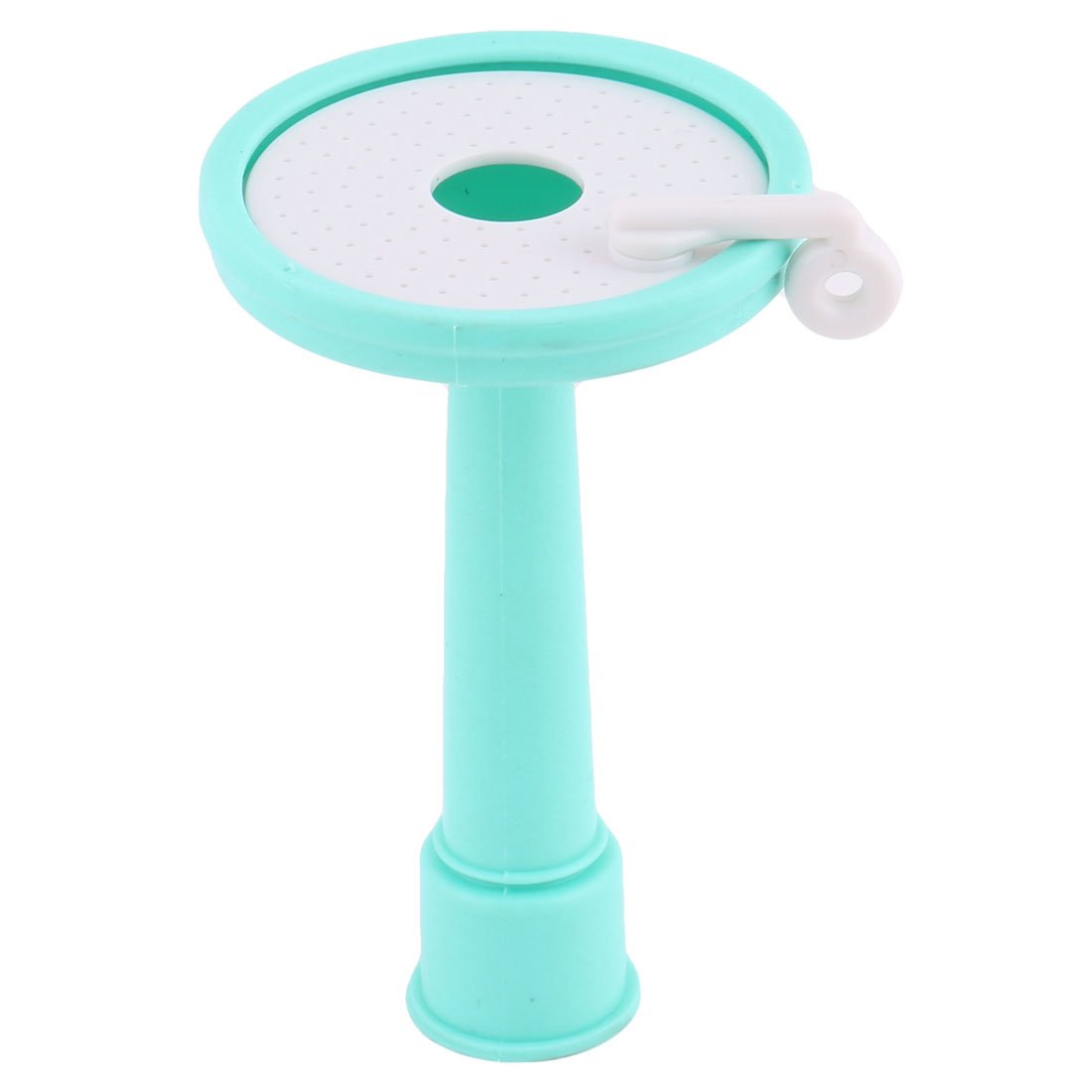 Qtqgoitem Rubber Handle Kitchen Bathroom Water Saving Faucet Nozzle Filter Sprayer Cyan White (Model: 4b1 819 1a9 213 1a5)