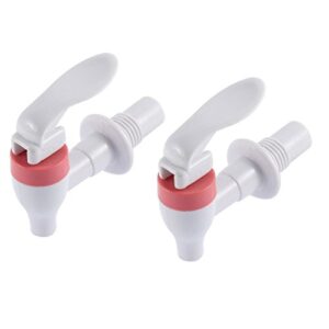 qtqgoitem plastic water faucet tap 17mm thread dia 2 pcs white pink (model: dc2 f7a b8c 1aa 192)