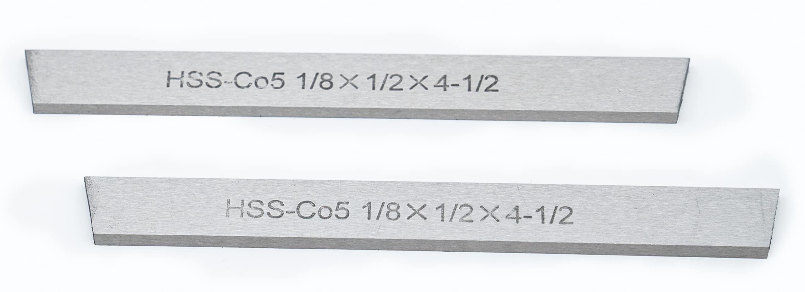 Set of 2 HSS 1/8 x 1/2 x 4-1/2 Inch 5% Cobalt Cut-Off Blade