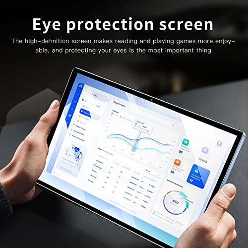 10.1in Tablet PC for Android 12.0 Blue,6GB RAM/128GB ROM/2.4G 5G Dual Band WiFi,4G Calling Smart Touch Tablet PC,Dual NONO SIM Card Slot,Working,Study,Drawing(us)