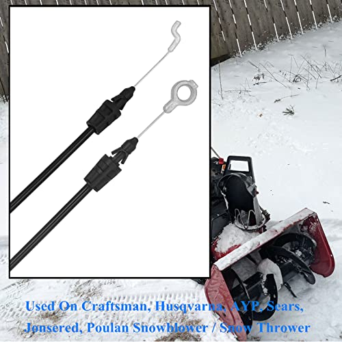 AILEETE 585271701 178674 Chute Deflector Cable for Craftsman Husqvarna AYP Sears Snowblower Snow Thrower 587030801 420673 532420673