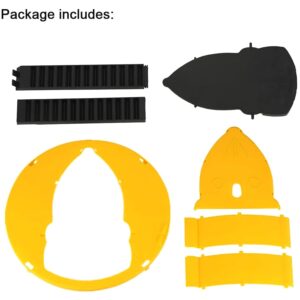 Mouse Rat Trap Bucket Turnover and Slide Barrel Bucket Lid Mouse Rat Trap for Indoor Outdoor Mouse Rat Traps Compatible 5 Gallon Bucket（Without Barrel） (Yellow Mouse Trap 1pc)