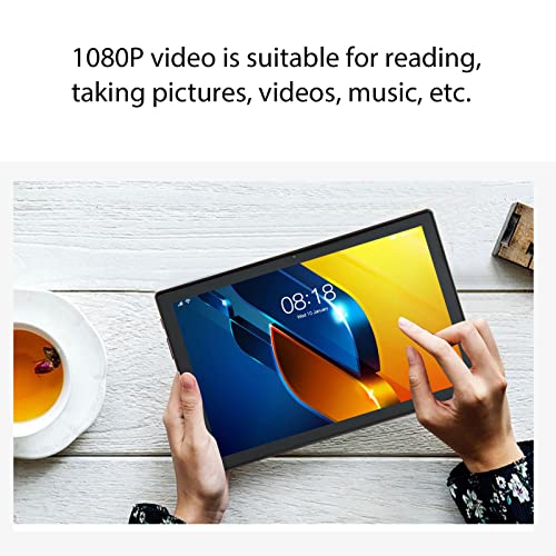 Zopsc 10in Tablet for Android 11 4G Talkable Tablet 2.4G 5G Dual Band WiFi 6GB 128GB 800W 2000W 1920 1200 MT6755 8 Core 8800mAh 100 240V Gold(US)