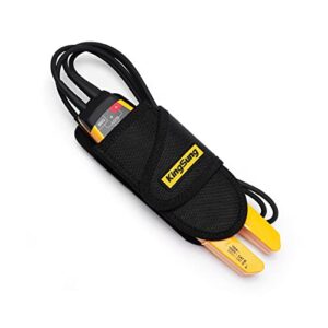 kingsung sturdy fabric tool holster for fluket5-1000/t5-600/t6-1000/t6-600, continuity and current tester meter case with belt loop, multipurpose tool belt bag, can use without belt,t5/ t6 pouch