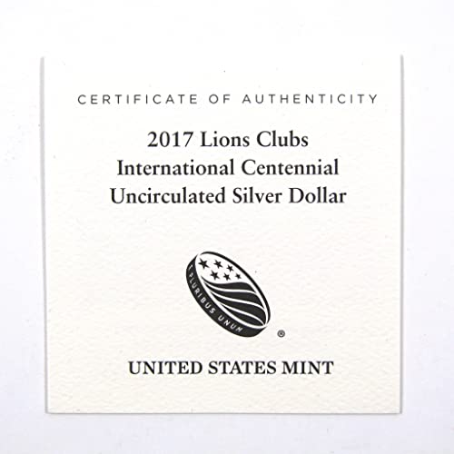 Lions Clubs International Centennial 2017 P Silver OGP COA SKU:CPC1992