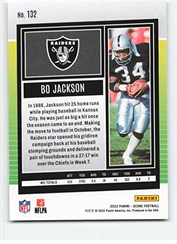 2022 Score #132 Bo Jackson NM-MT Los Angeles Raiders Football NFL