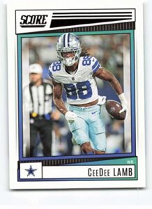 2022 score #222 ceedee lamb nm-mt dallas cowboys football nfl