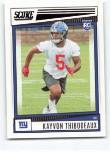 2022 score #308 kayvon thibodeaux nm-mt rc rookie new york giants football nfl