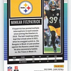 2022 Score #217 Minkah Fitzpatrick NM-MT Pittsburgh Steelers Football NFL