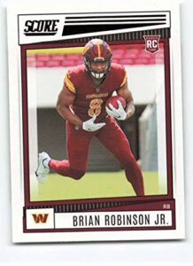 2022 score #338 brian robinson jr. nm-mt rc rookie washington commanders football nfl