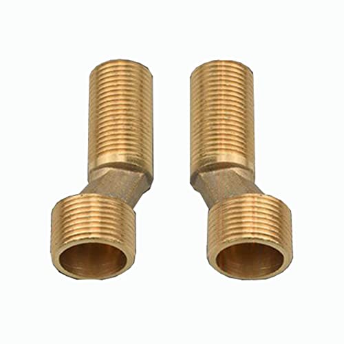 BiaoTeng Faucet Adapter for Bathroom Sink,Brass 1/2 to 3/4 Adapter,G1/2 to G3/4 Adapter,Faucet Adapter for Dishwasher,Gold B