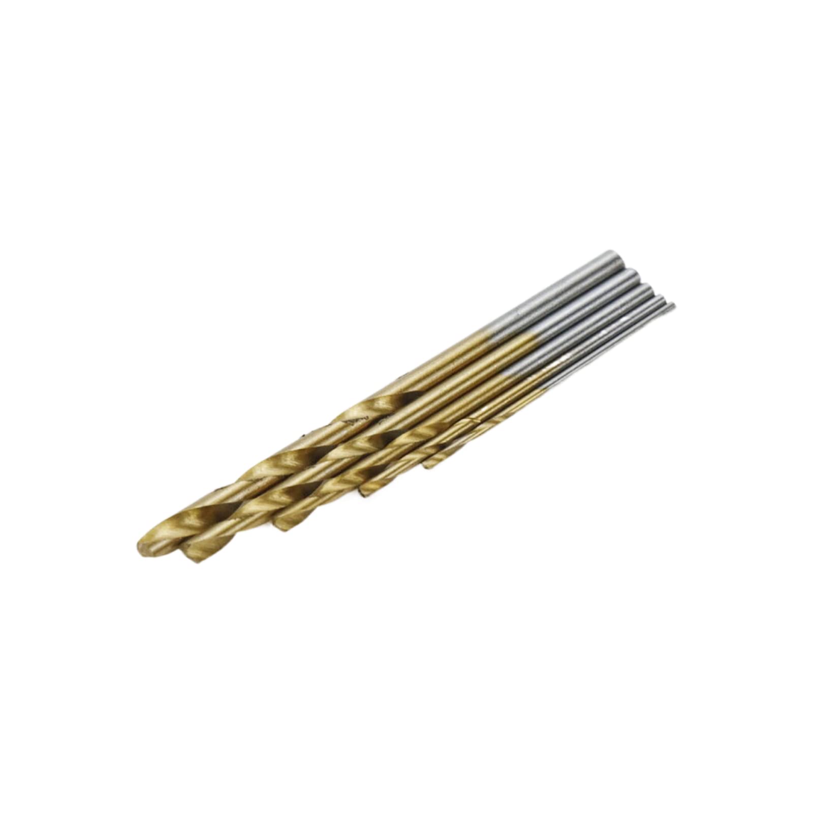 Tsnamay 50Pcs/Set High Speed Steel HSS Titanium Coated Twist Bits 1mm 1.5mm 2mm 2.5mm 3mm Cutting Carpenter Wood Metal