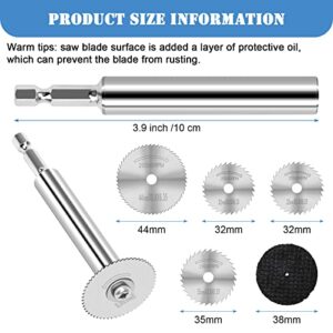 Windspeed 1+5Pcs Inside Pvc Pipe Cutter, Internal Pvc Pipe Cutter for Plumbing Inside Cutter with1/4" Hex Shank, 5 Inside Pvc Pipe Cutter Replacement Blades (32/32/ 35/44/ 48 mm)