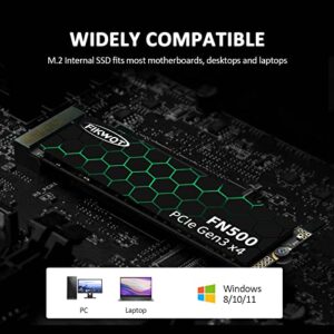 Fikwot FN500 1TB NVMe SSD 3D NAND 1.3 PCIe Gen3 x 4 M.2 2280 Internal Solid State Drive (Read/Write Speed up to 2,150/1,850 MB/s)