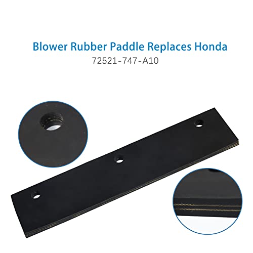 POSEAGLE Snow Blower Rubber Auger Paddles Replaces 72523-747-000, 72522-747-000, 72521-747-000 with 76322-747-000, 76322-747-A10 Scraper for Honda HS521, HS521K1, HS621 Snowblowers