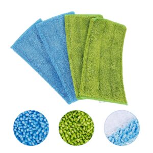 Baluue 4pcs Mop Pad Wet Mopping Cloth Steam Mops Microfiber Mop Refill Spray Mop Replacement Head Steammop Mops Flat Replacement Heads Reusable Fiber Floor Handle The Head