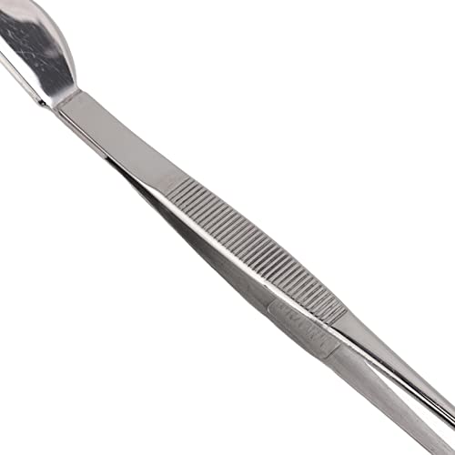 AUHX Bonsai Tweezers Tools, Bonsai Tweezers Wearresistant Stainless Steel Ergonomic Handle for Loosening Soil (Bent)