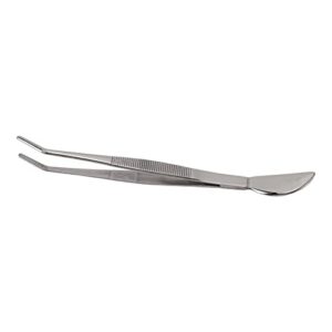 AUHX Bonsai Tweezers Tools, Bonsai Tweezers Wearresistant Stainless Steel Ergonomic Handle for Loosening Soil (Bent)