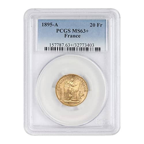 1895 FR French Gold Angel MS-63+ by Mint State Gold 20 FR MS63+ PCGS