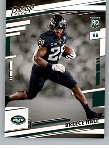 2022 Panini Prestige #313 Breece Hall RC Rookie New York Jets NFL Football Trading Card