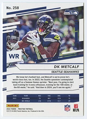 2022 Panini Prestige #258 DK Metcalf Seattle Seahawks NFL Football Trading Card