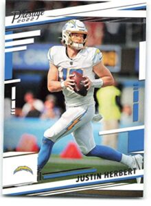 2022 panini prestige #151 justin herbert los angeles chargers nfl football trading card