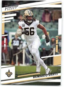 2022 panini prestige #213 demario davis new orleans saints nfl football trading card