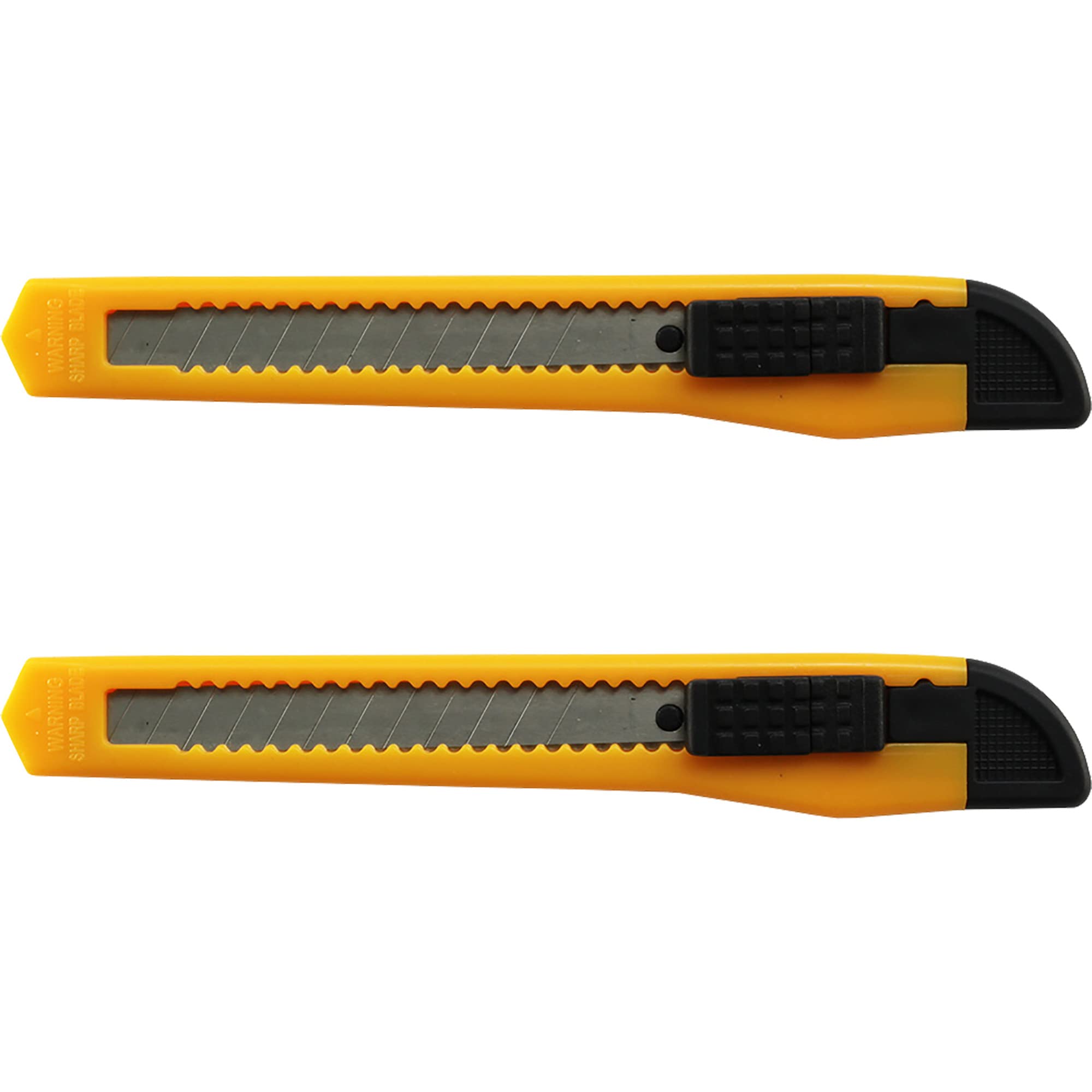 2 UTILITY KNIFE SET BOX CUTTER SNAP-OFF RAZOR BLADES