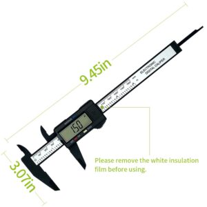 VIECAM 0-6 Inches Digital Caliper with Large LCD Screen and Auto-Off Feature | Inch & Metric Conversion Measuring Tool, Perfect for Household/DIY Measurement