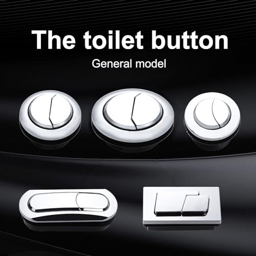 JUMXSRLE 70MM Toilet Tank Dual Flush Button Replacement Push Button Toilet Tank Covers Lid Parts Toilet Flush Valve Replacement Kit Water Tank Button Toilet Tank Flusher for Toilet Tank for Bathroom