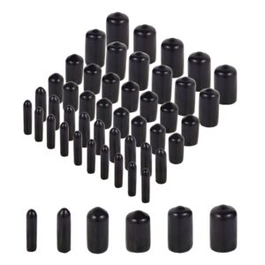 aleric rubber end caps 60pcs flexible screw thread protector caps bolt cover rubber bolt covers caps,rubber screw caps for metal tube rod bolt in 6 size 0.08 to 0.47 inch(2mm,3mm,6.5mm,8mm,10mm,12mm