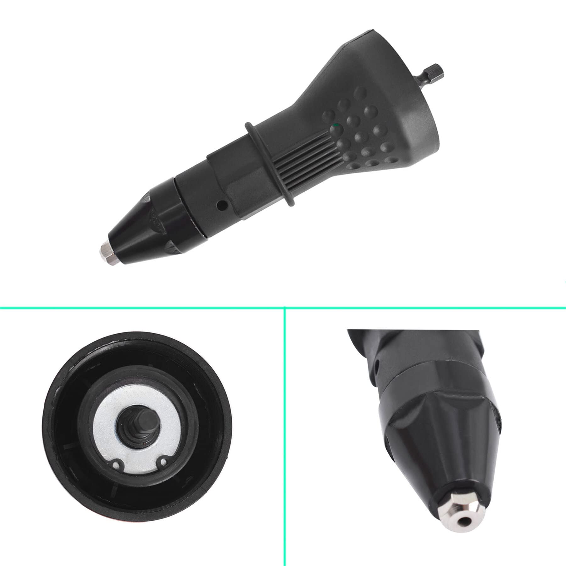 marddpair Electric Rivet Nut Gun Drill Adapter for Cordless Riveting Tool Insert Nut Adaptor Drill Adapter