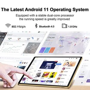 YESTEL Tablet 11 inch Android 11 Tablets - 2176x1600 2K FHD IPS丨4GB RAM 128GB ROM丨‎9500mAh丨8MP+13MP Dual Camera丨1.8GHz Quad-Core丨WiFi,GMS丨Protective Case (Rose Red)…