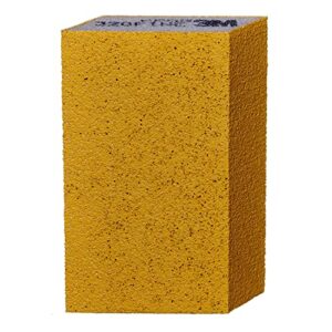 3M SandBlaster Dual Angle Sanding Sponge Gold, 4.5 in. x 2.5 in. x 1 in., 320 Grit, 3/Pack