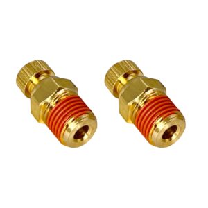 air compressor tank drain cock, lionmax 1/4'' npt brass tank drain valve replacement part, 2 pcs