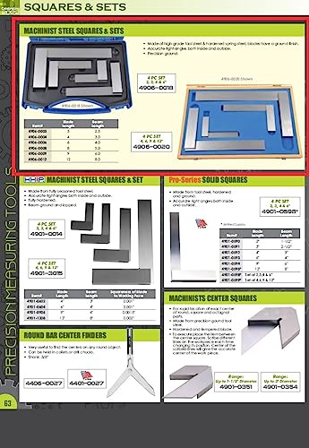 HHIP 4906-0003 3 X 2.5" Engineer's Steel Square