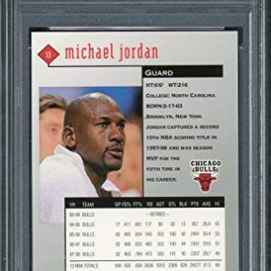 Michael Jordan 1998 Upper Deck Black Diamond Basketball Card #13 Graded PSA 9 MINT