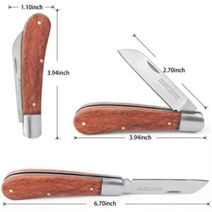 BaiCarre Pruning Knife,Grafting Knife, Stainless Steel Folding Garden Budding Knife, Pocket Knife for Grafting Multi Cutting Tool, Weed Bushes Branches Mushroom Weeding Knife