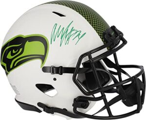 marshawn lynch seattle seahawks autographed riddell lunar eclipse alternate speed authentic helmet - autographed nfl helmets