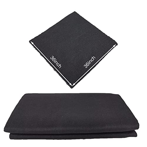 Buraku Welding Blanket Fireproof | Heat Resistant Up to 1800°F | Flame Retardant Fabric Material Carbon Felt for Welders | Plumbers Cuttable 36 by 36 Inches