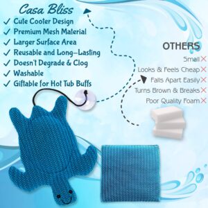 Casa Bliss Hot Tub Scum Absorber 2 Pack Turtle Scum Absorber for Spa Hot Tub. Scum Bug for Hot Tub Scum Balls for Hot Tub Oil Absorbing Sponge. Hot Tub Sponge for Scum Pool Oil Absorber