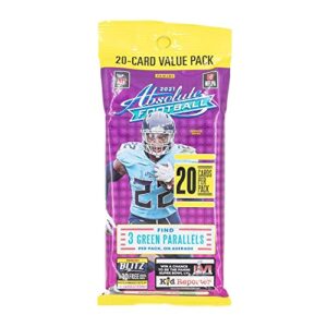 2021 panini absolute football 20-card cello fat pack