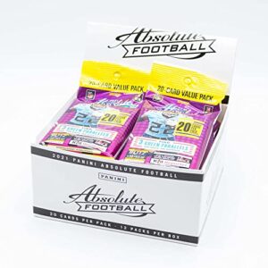 2021 Panini Absolute Football 20-Card Cello Fat Pack