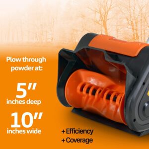 SuperHandy Snow Thrower Shovel Cordless & 4Ah 20V Lithium Ion Rechargeable Battery [Bundle Deal]