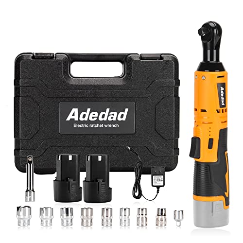 Adedad Cordless Power Impact Wrench 1/2 inch Impact Gun 300 ft-lbs Brushless 20V Electric Impact Wrench Driver 3000 RPM Variable Speed, High Torque, with 4.0Ah Battery & Fast Charger, Impact Socket