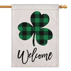 st patricks day flag 28 x 40 double sided,shamrock flag