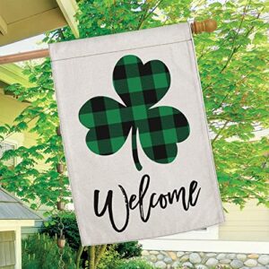 St Patricks Day Flag 28 x 40 Double Sided,Shamrock Flag